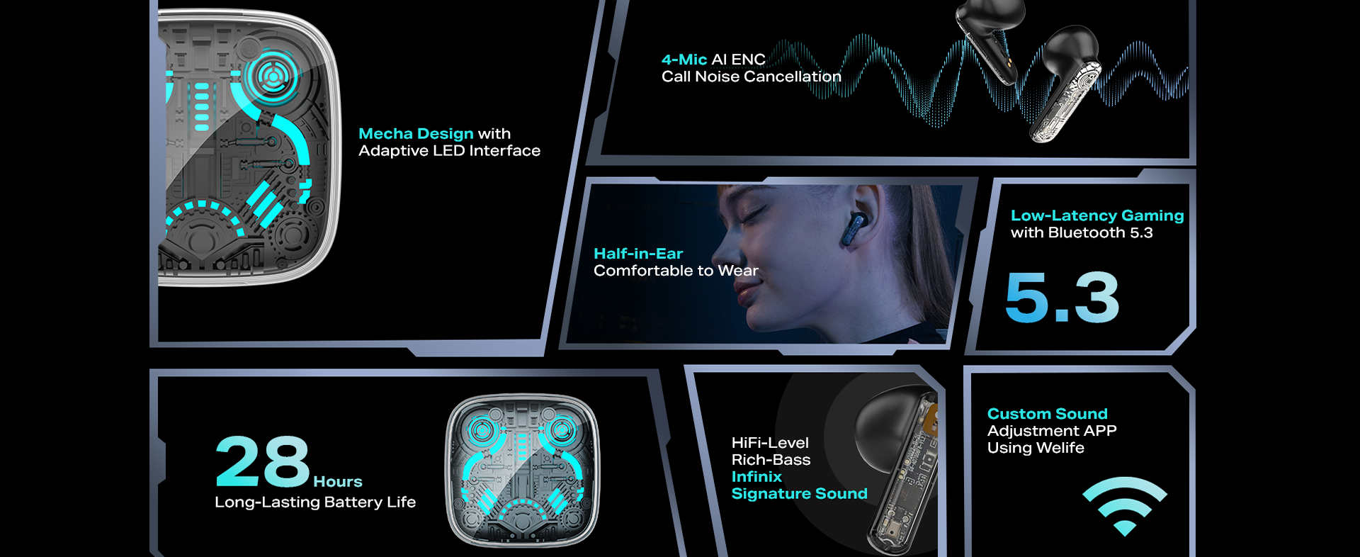 INFINIX XBUDS 3 GT - Intelec | Tecnología y Fitness