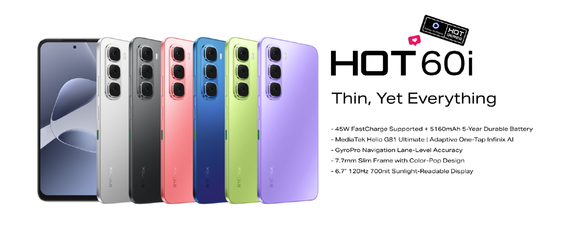 Infinix Hot 60i -8GB+256GB