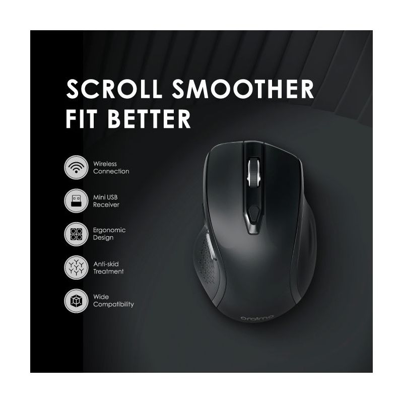 oraimo SmartMouse P Anti-skid Ergonomic Design Wide Compatibility ...