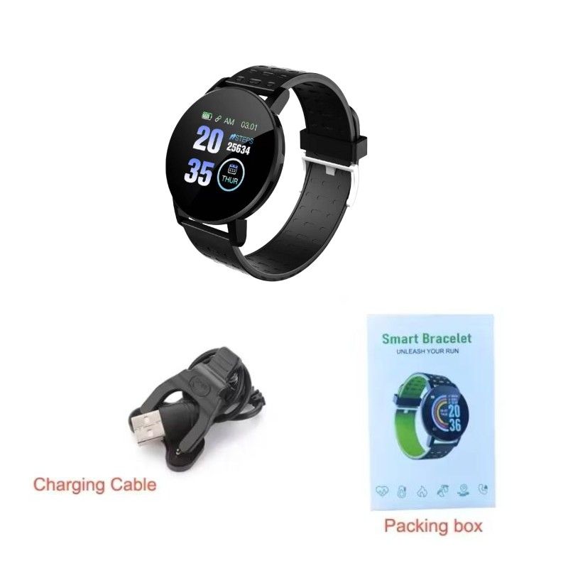 119 Plus Smart Watch Sports Heart Rate blood Pressure Smart Band