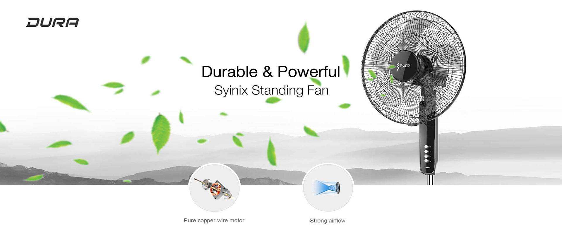 Syinix Standing Fan- 16N508 on Xpark Kenya